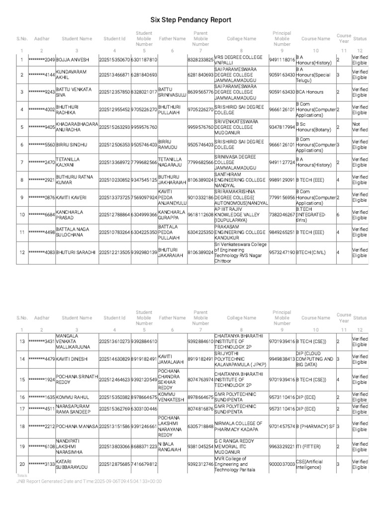 PMS Institute Verification Report | PDF