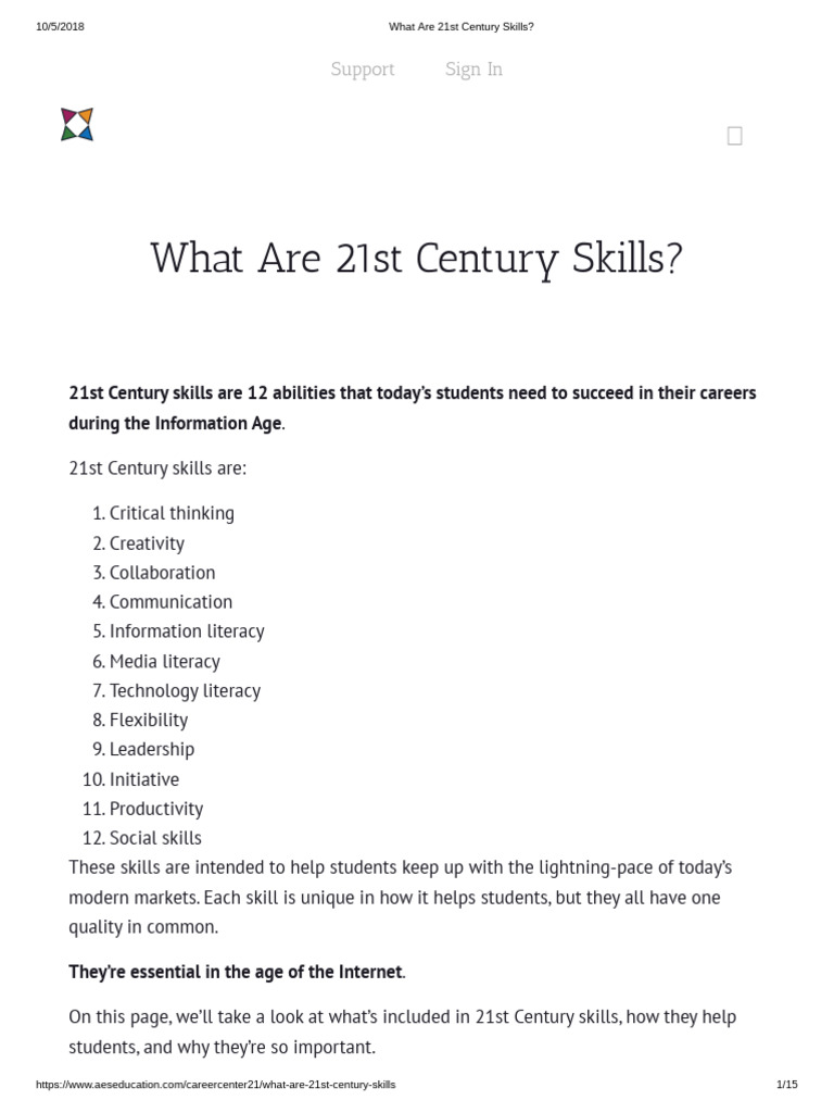 Understanding 21st Century Skills | PDF | Leadership | Literacy