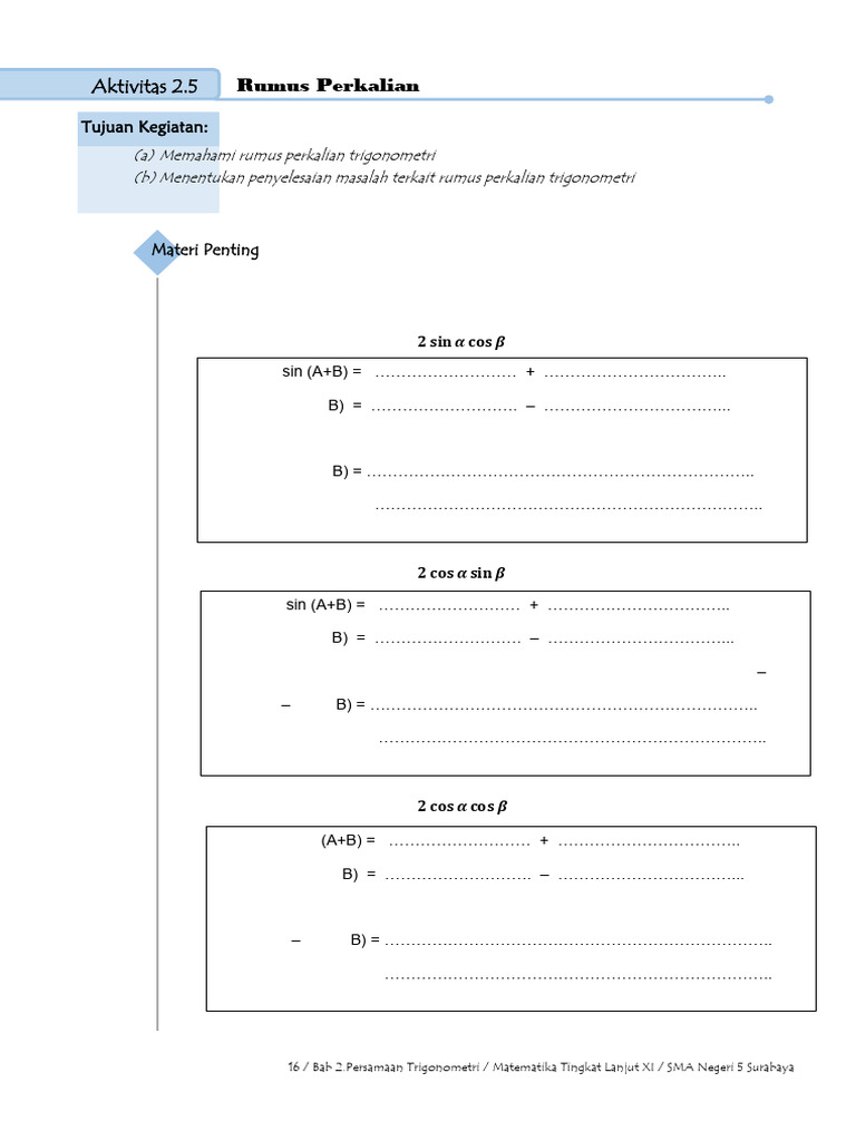 MTLXI BA 11.2.5 Rumus Perkalian | PDF