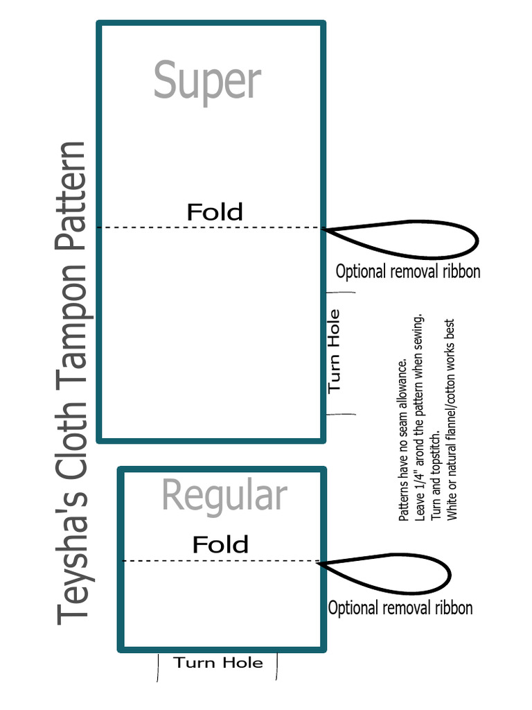 Cloth Tampon Patterns | PDF