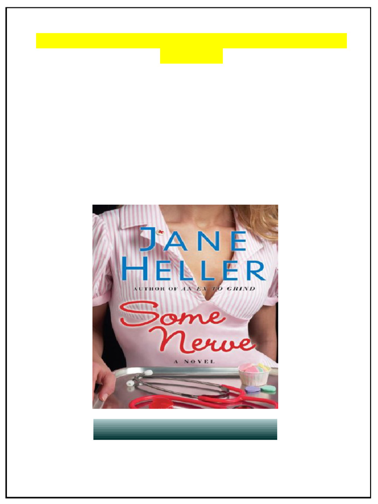 Some Nerve A Novel First Edition Jane Heller Available Instanly | PDF