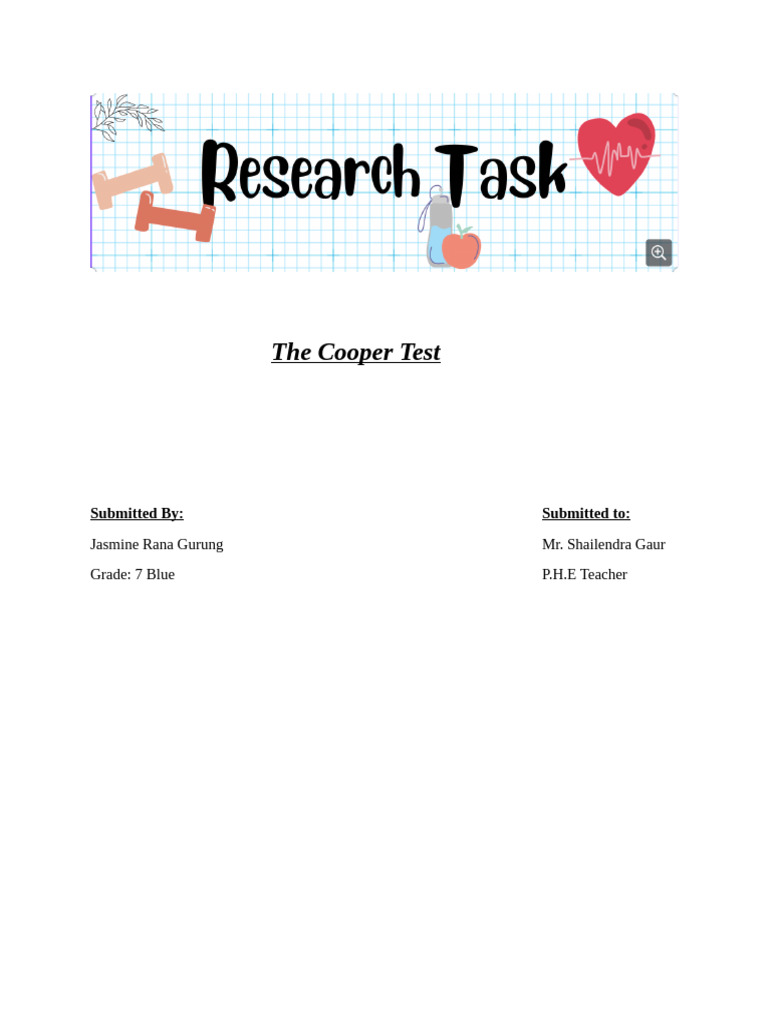 Overview of the Cooper Fitness Test | PDF | Physical Fitness | Endurance