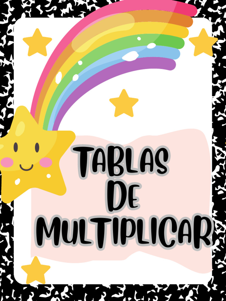 Poster de Tablas de Multiplicar B/N | PDF
