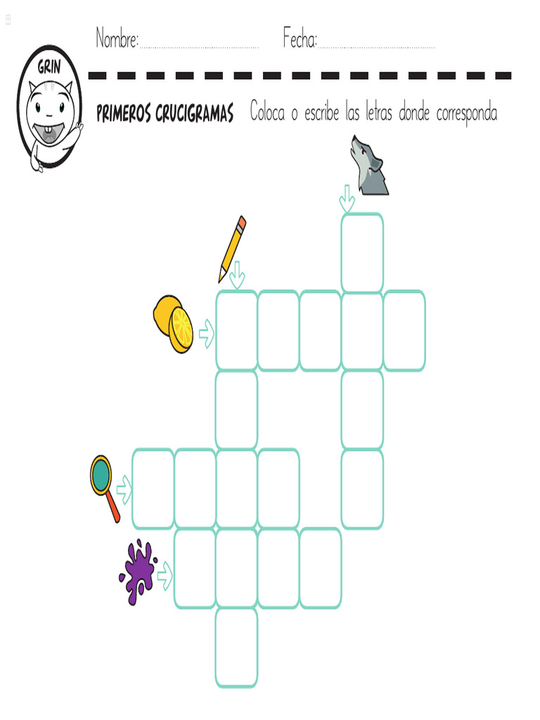 Primeros Crucigramas Educaplanet Eb | PDF