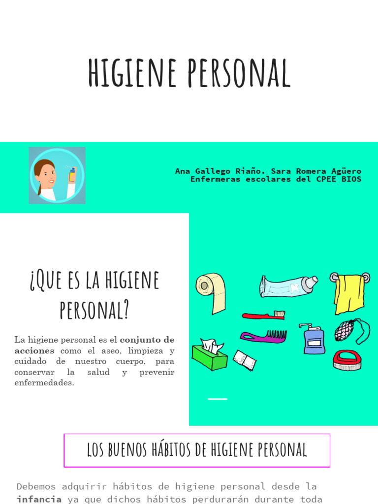 Hábitos de Higiene Personal Esenciales | PDF | Higiene | Lavado de manos