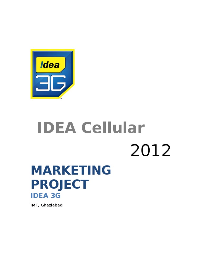 IDEA Cellular: Marketing Project | PDF