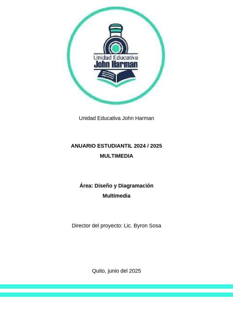 Anuario Escolar 2024/2025 John Harman | PDF | Diseño gráfico | Diseño