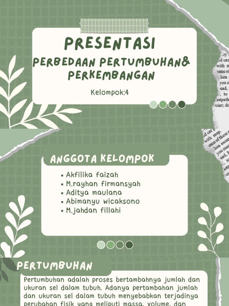 Hijau Putih Bersih Estetik Tugas Presentasi Kelompok Tentang Kebersihan ...