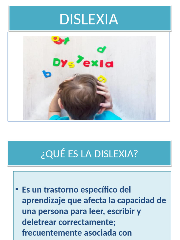 Comprendiendo la Dislexia: Causas y Estrategias | PDF | Aprendizaje ...