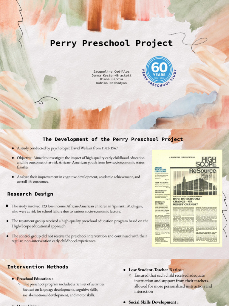 Impact of the Perry Preschool Project | PDF | Preschool | Early ...