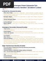 Kosmos Gerekli Evraklar | PDF