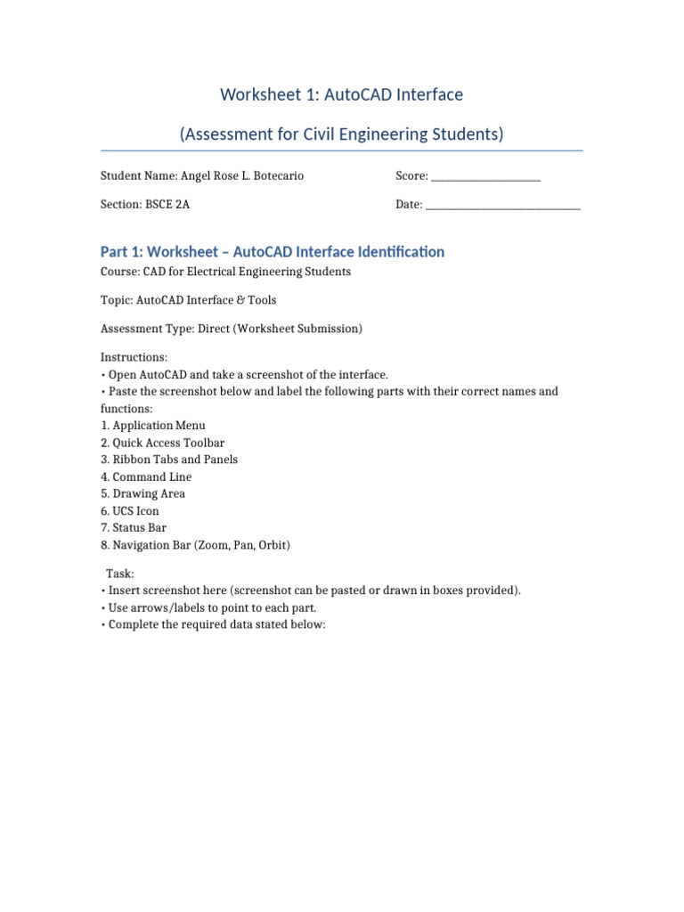 CAD Assessment Interface Week-1 (3) BOTECARIO | PDF | Graphical User Interfaces | System Software