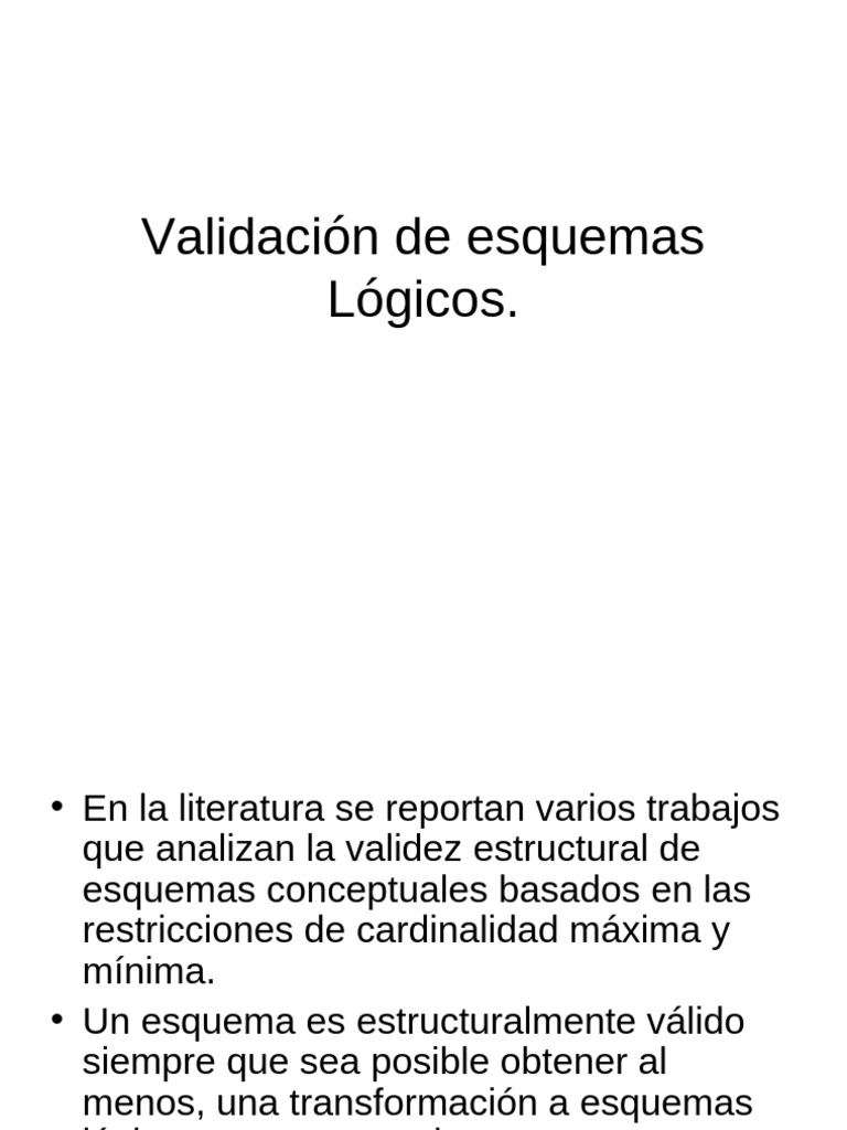07 Validaci N de Esquemas L Gicos | PDF | Vértice (teoría de grafos) | Informática teórica