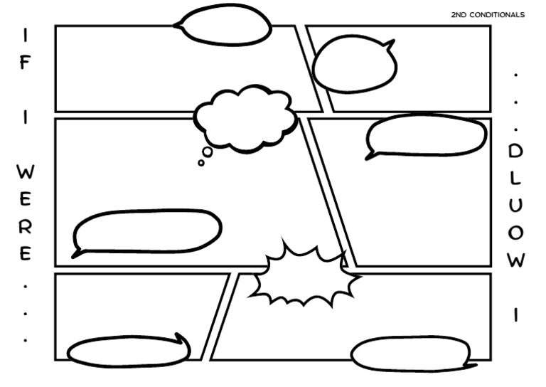 Beige Blank 6 Panel Comic Strip | PDF