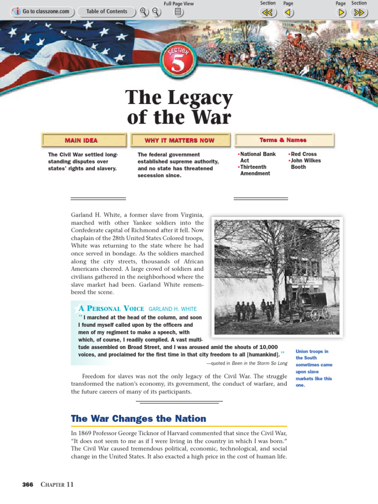 Civil War's Impact on America | PDF | Emancipation Proclamation | American Civil War