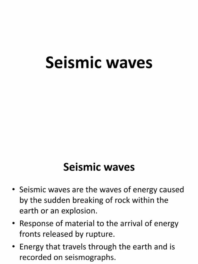 Seismic Waves | PDF