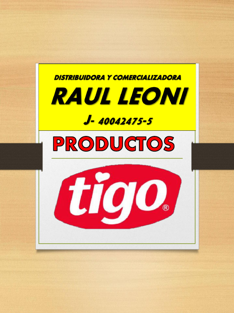 Productos Tigo: Alimentos y Bebidas | PDF | Condimentos | Ingredientes ...