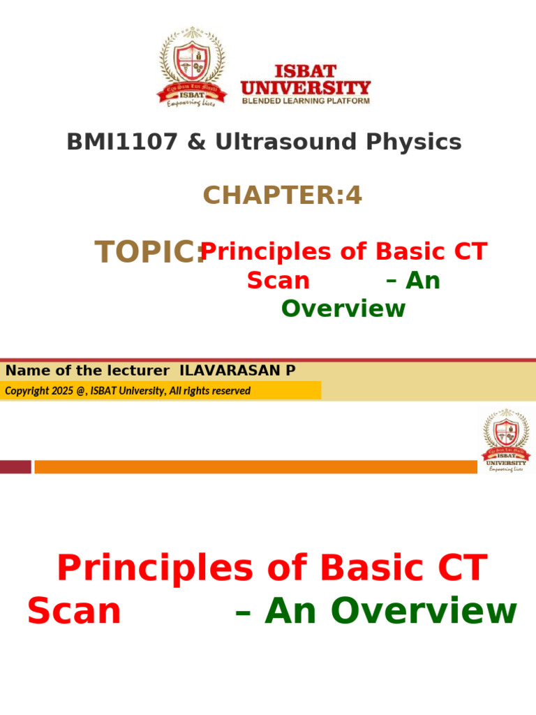 Overview of Basic CT Scan Principles | PDF | Ct Scan | X Ray
