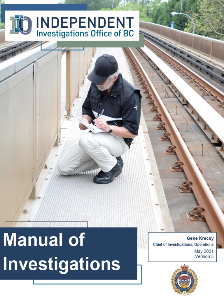 Manual of Investigations V5 1 | PDF | Police | Discovery (Law)