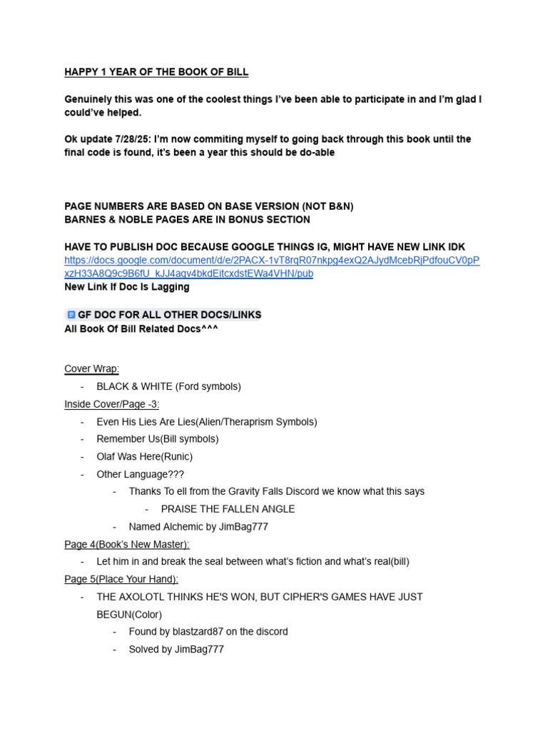 Decoding the Book of Bill Codes | PDF
