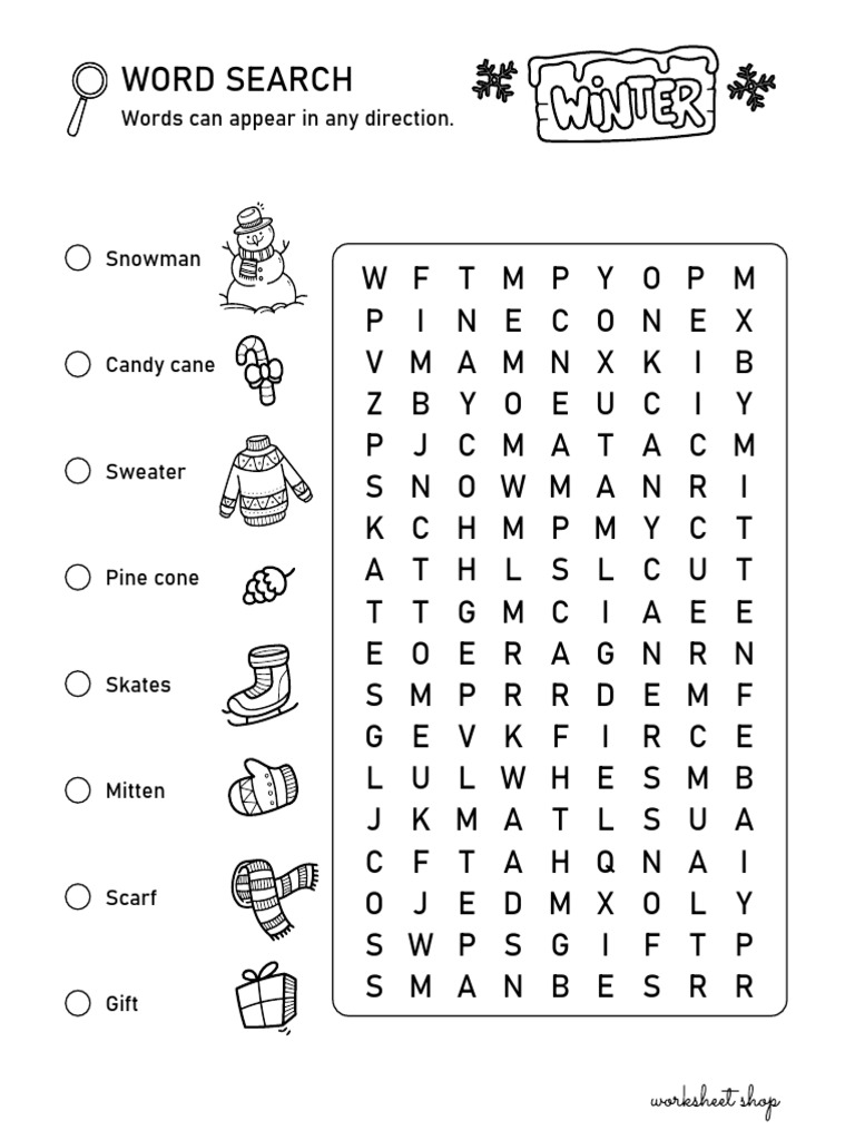 Winter Word Search | PDF