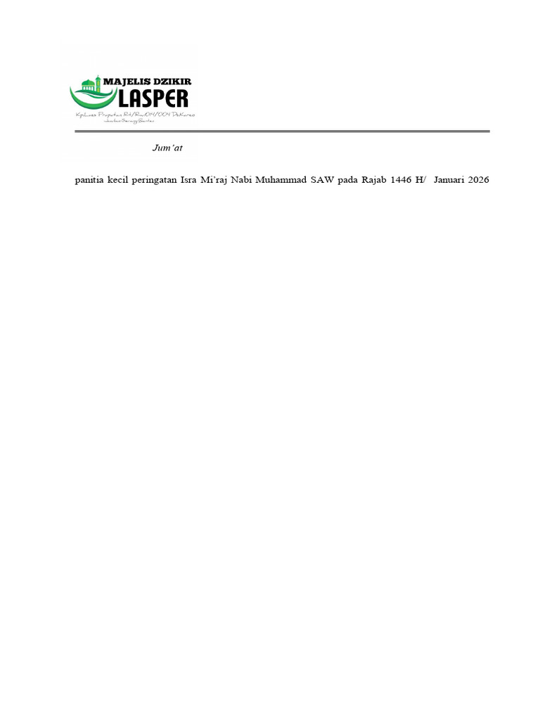 Berita Acara PHBI Lasper | PDF
