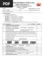 Allen Screening Test Sample Paper | PDF | Sodium Bicarbonate | Chemistry
