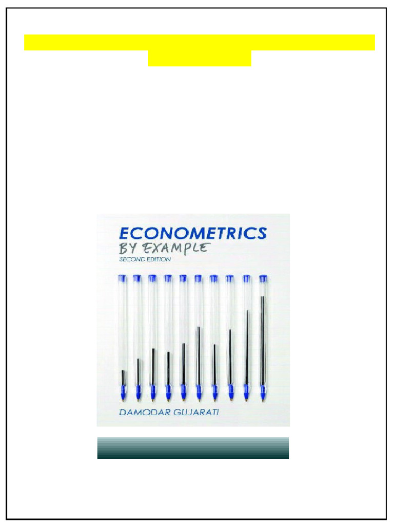 Econometrics by Example 2nd Edition Damodar Gujarati available any ...
