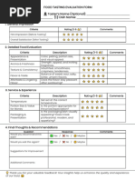Hedonic Rating Scale Scorecard | PDF