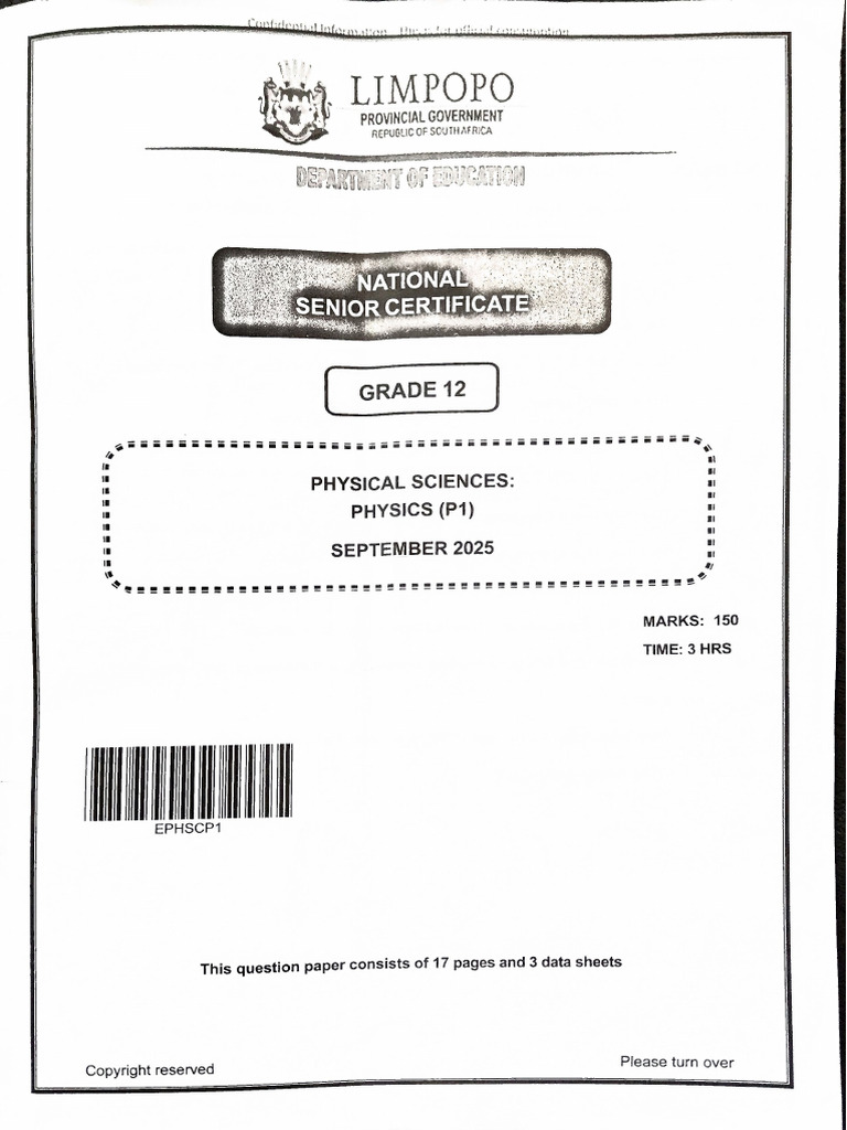 LP - PHSC 2025 Trial p1-1 | PDF