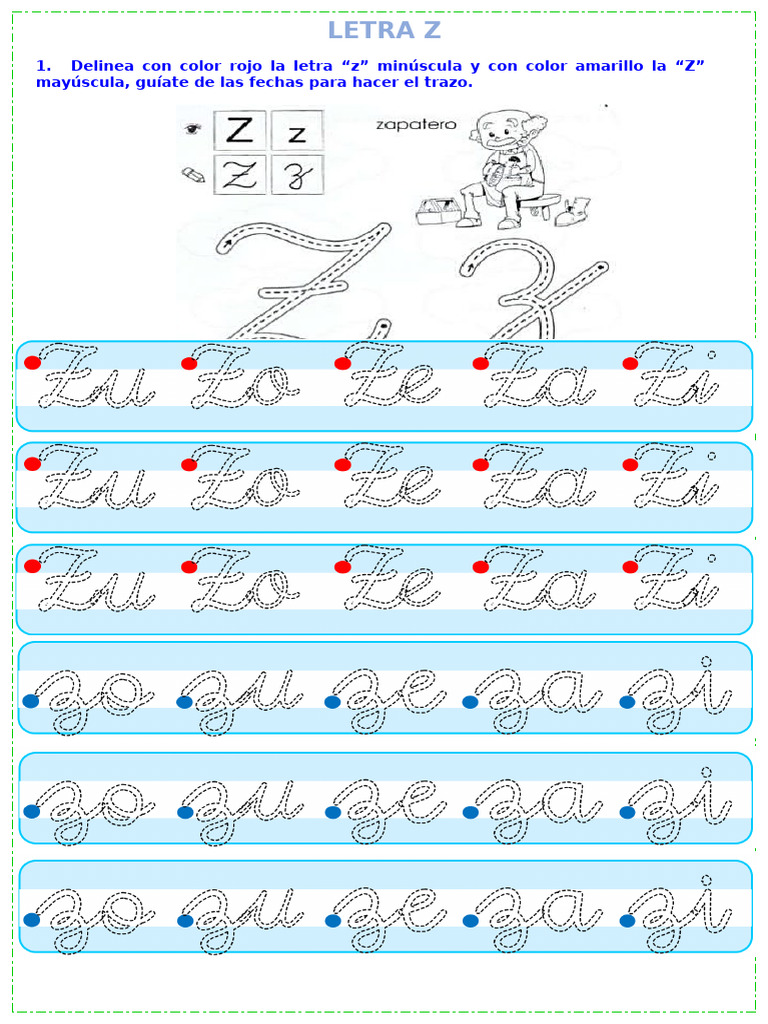Lectoescritura Za Zo Zu | PDF