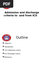 Final Guidelines For ICU Admission and Discharge Criteria 23.12.2023 ...