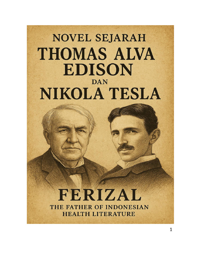 NOVEL SEJARAH THOMAS ALVA EDISON DAN NIKOLA TESLA. Karya Ferizal The ...