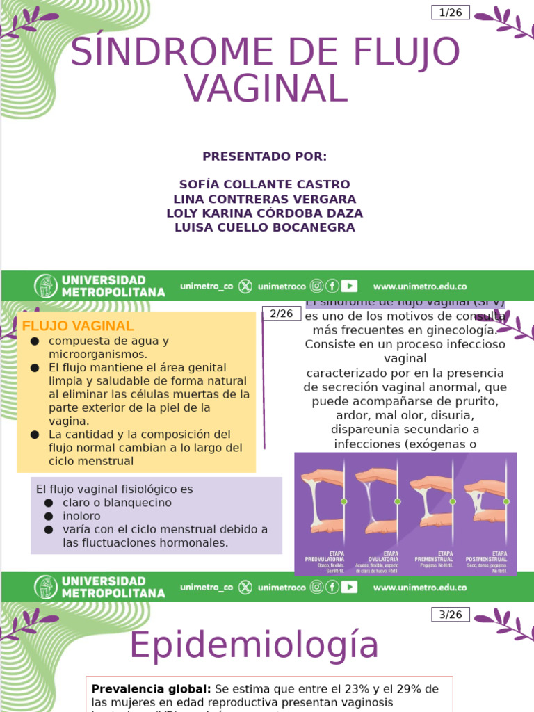 Sindrome de Flujo Vaginal | PDF | Candidiasis | Ginecología