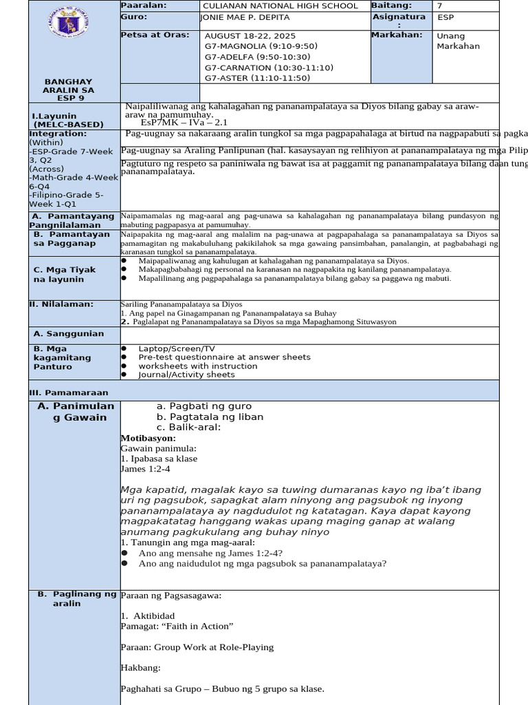 August 18, 2025 DLP Esp | PDF