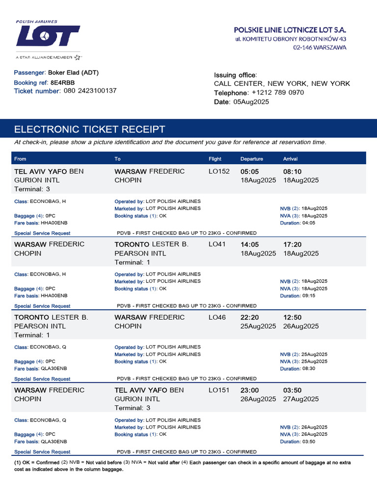 Your Electronic Ticket-EMD Receipt_250806_053852 | PDF