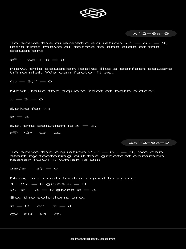 Solve Quadratic Equation | PDF