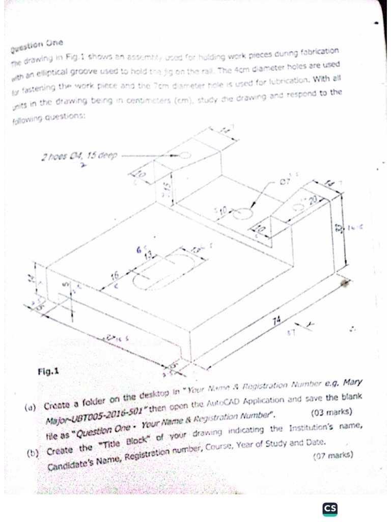 AutoCAD Question Paper | PDF