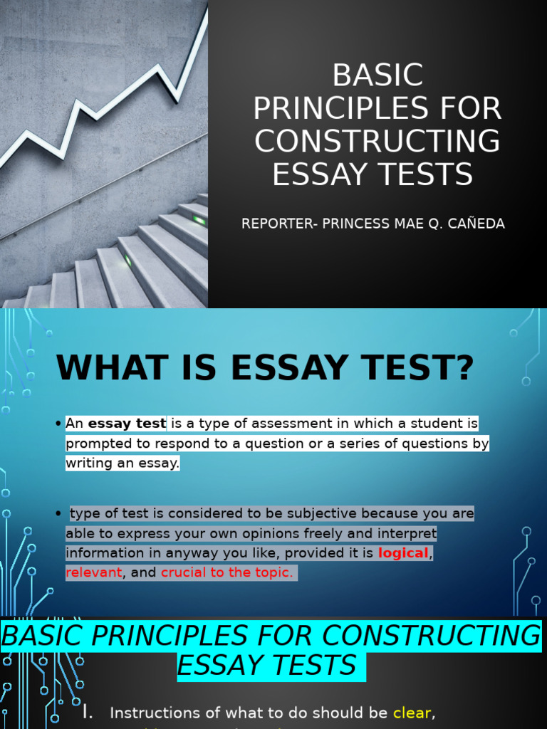 Basic Principles For Constructing Essay Tests | PDF