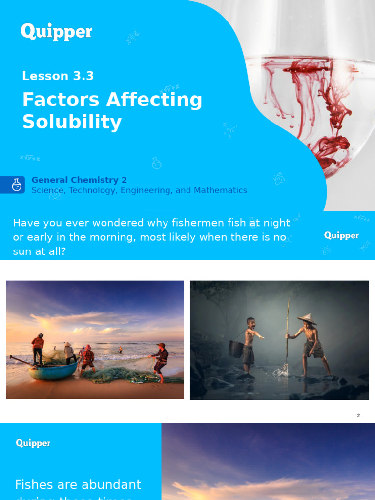 Factors Affecting Solubility Gen - Chem2 | PDF | Solubility | Solvation