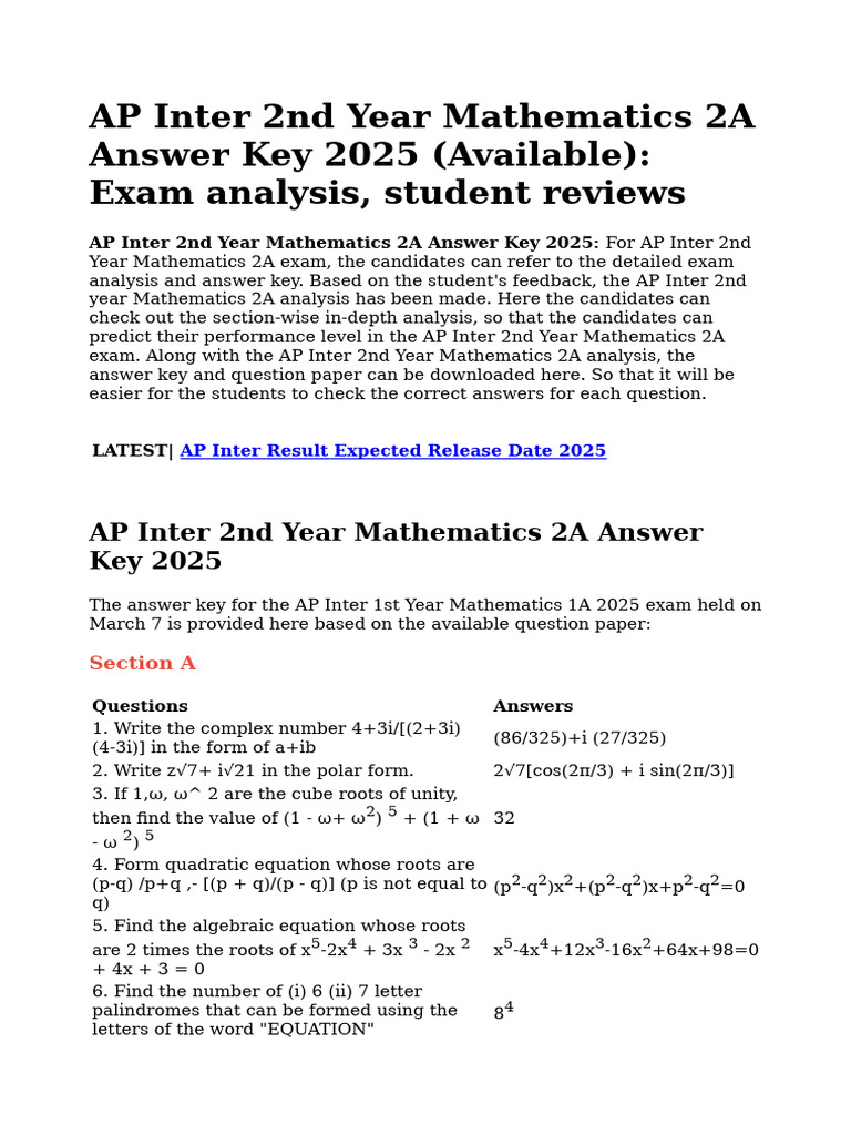 Collegedekho 250914 083304 | PDF | Mathematics | Equations