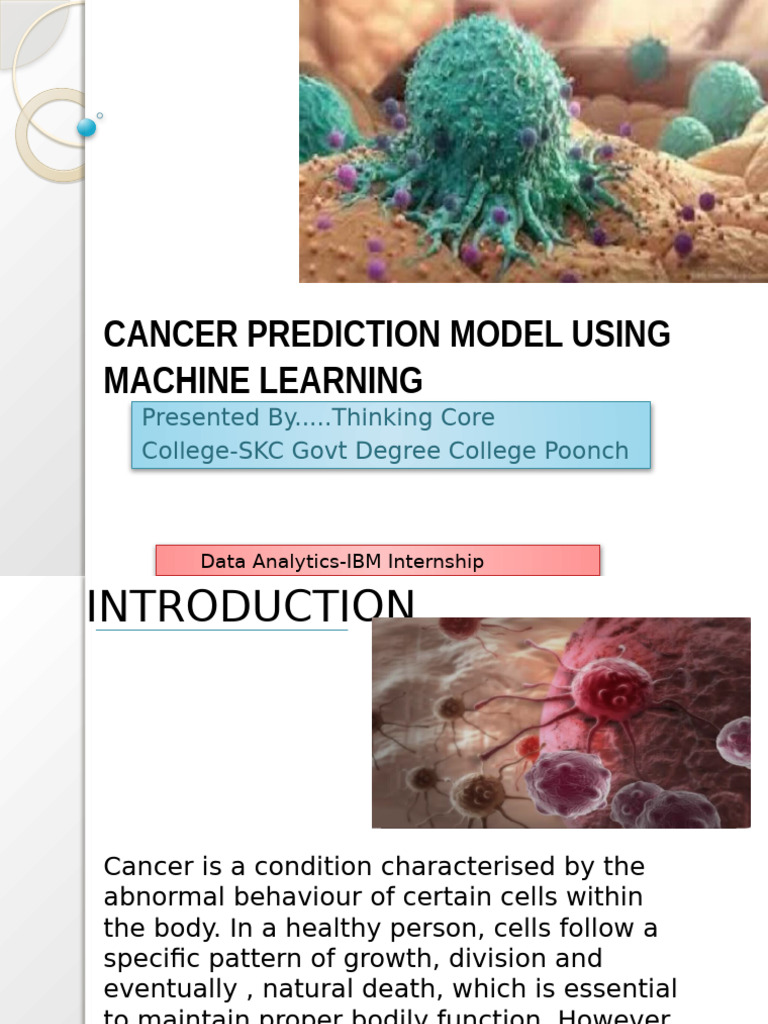 Cancer Eradication | PDF | Cancer | Machine Learning