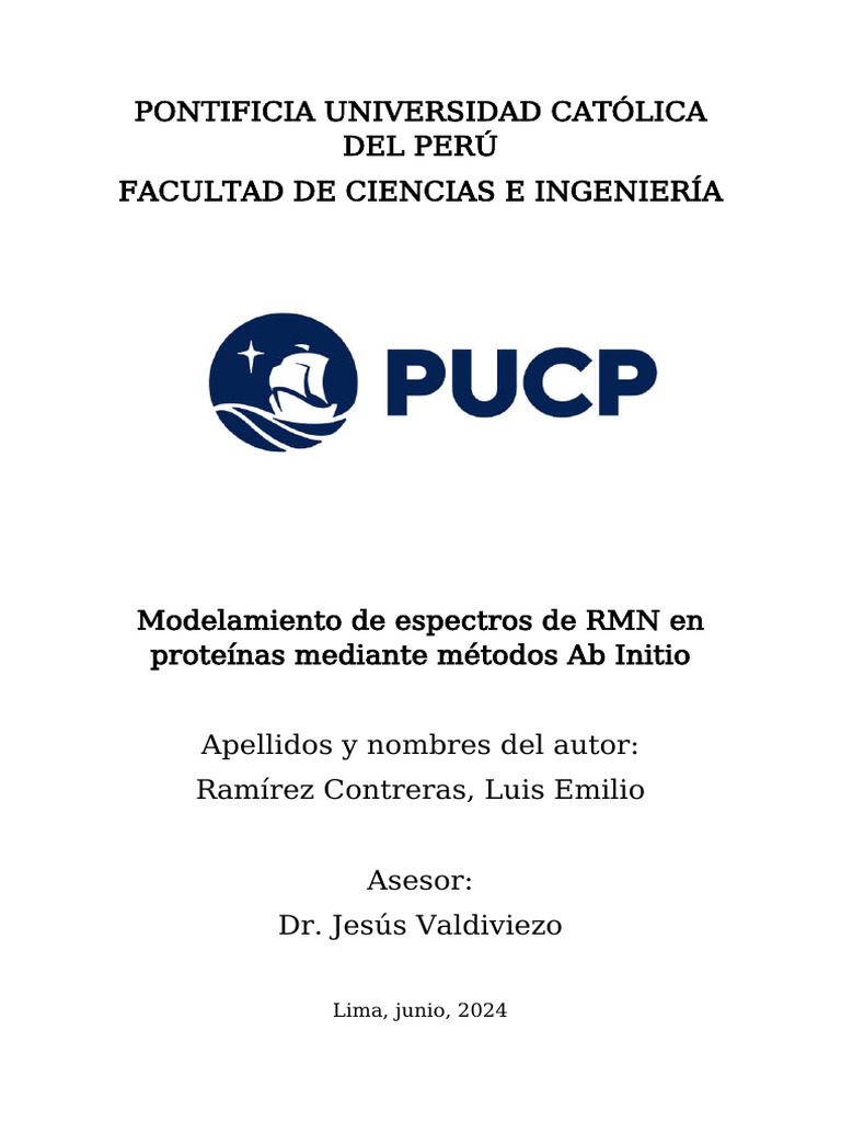 Modelo de Predicción de RMN de Proteínas Basado en Métodos Ab Initio ...