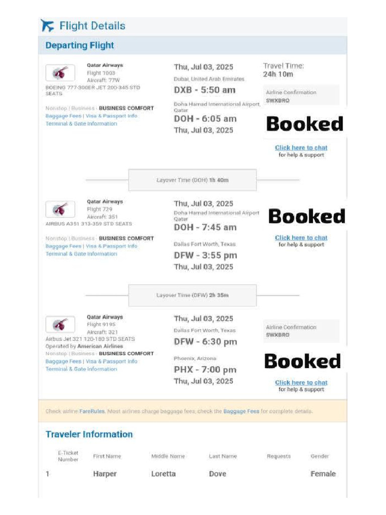 Ticket Booked | PDF