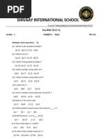 Ist Grade Math Assessment 2024-25 | PDF