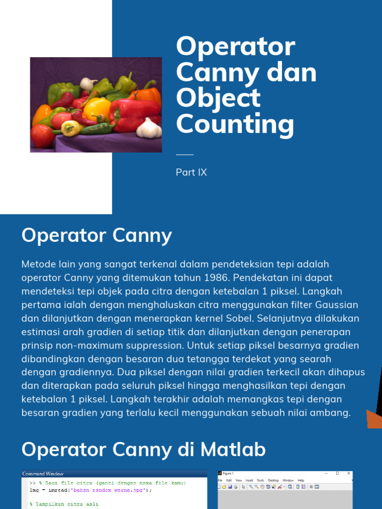 Part 9 Operator Canny Dan Object Counting | PDF