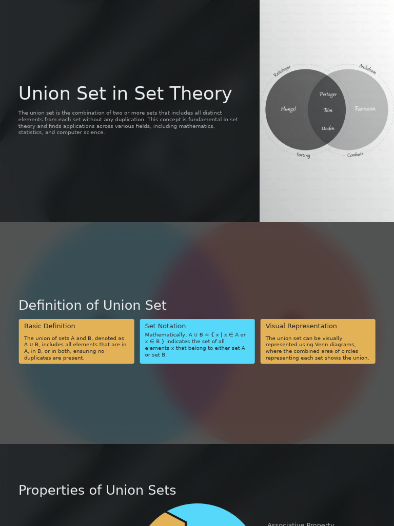 Understanding Union Sets in Set Theory | PDF | Set (Mathematics ...