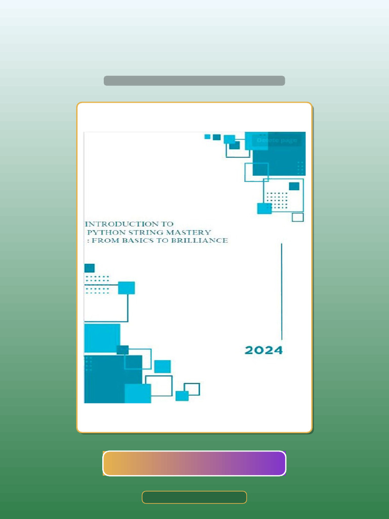 Introduction to Python String Mastery From Basics to Brilliance Python Strings Python From ...