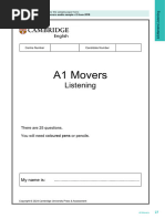 Movers - Speaking Test 1 | PDF