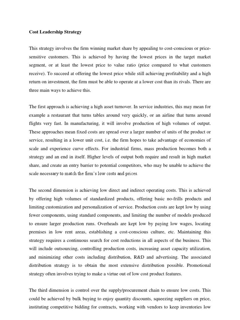 AAA Notes | PDF | Low Cost Carrier | Strategic Management